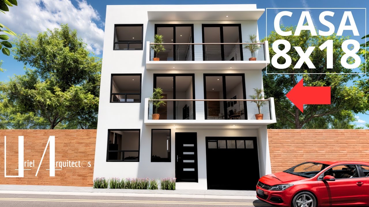 Increíble CASA moderna DE 8x18 para toda tu familia - 6 Recámaras (con ...