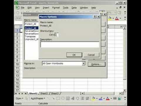 Assign Keyboard Shortcuts to Macros in Excel - YouTube
