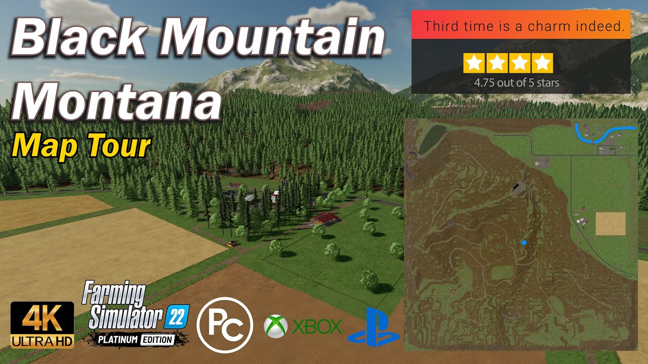 Black Mountain Montana | Map Tour | Farming Simulator 22 - YouTube