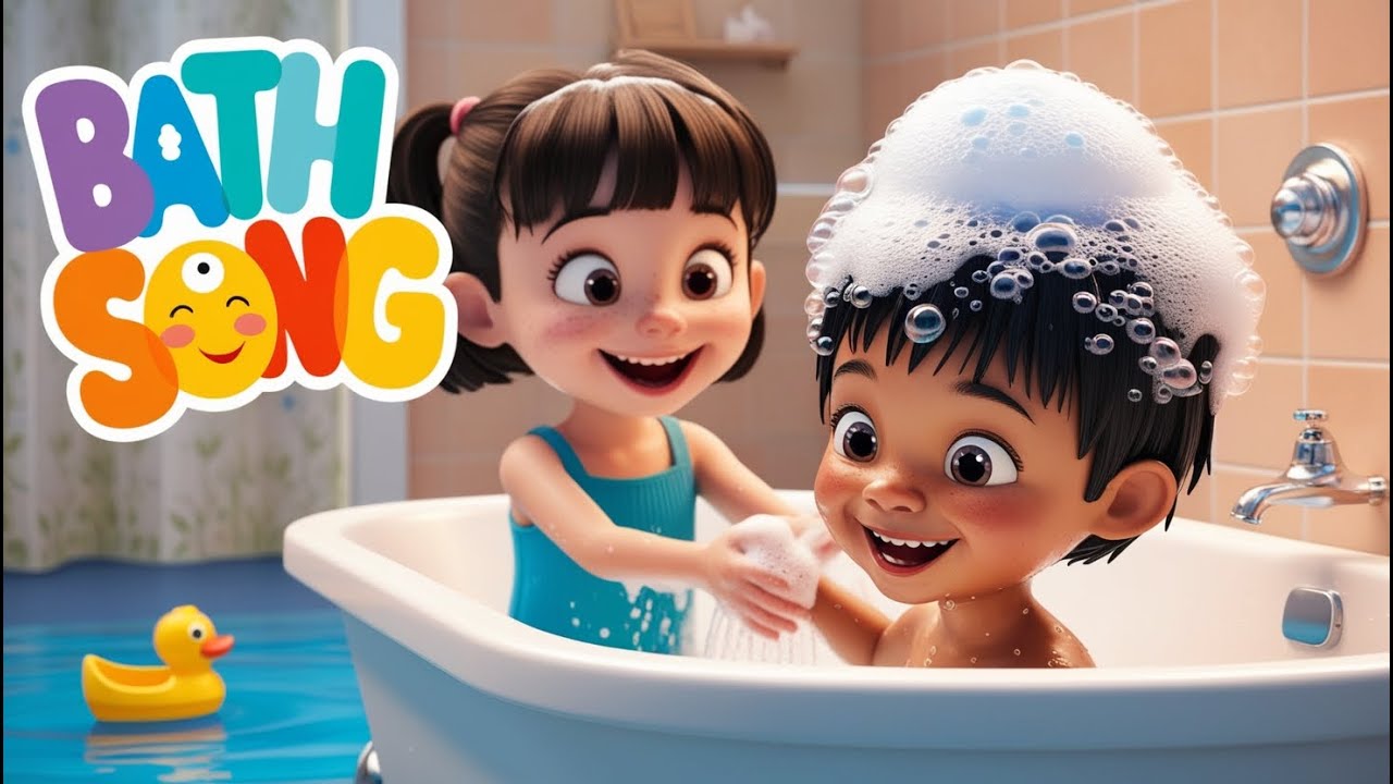 Bath Song | Nursery Rhymes for Kids | Sing Along & Learn | Fun with ...