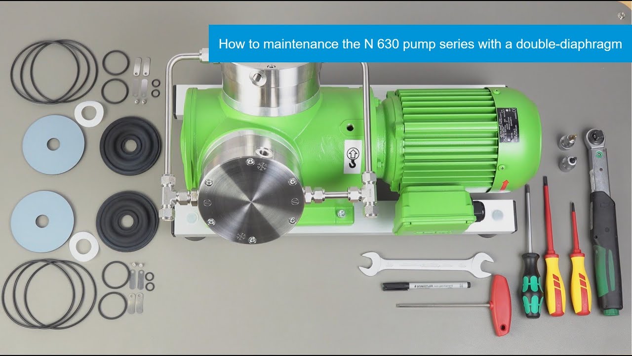 KNF | How to maintenance the N 630 pump series with a double-diaphragm ...