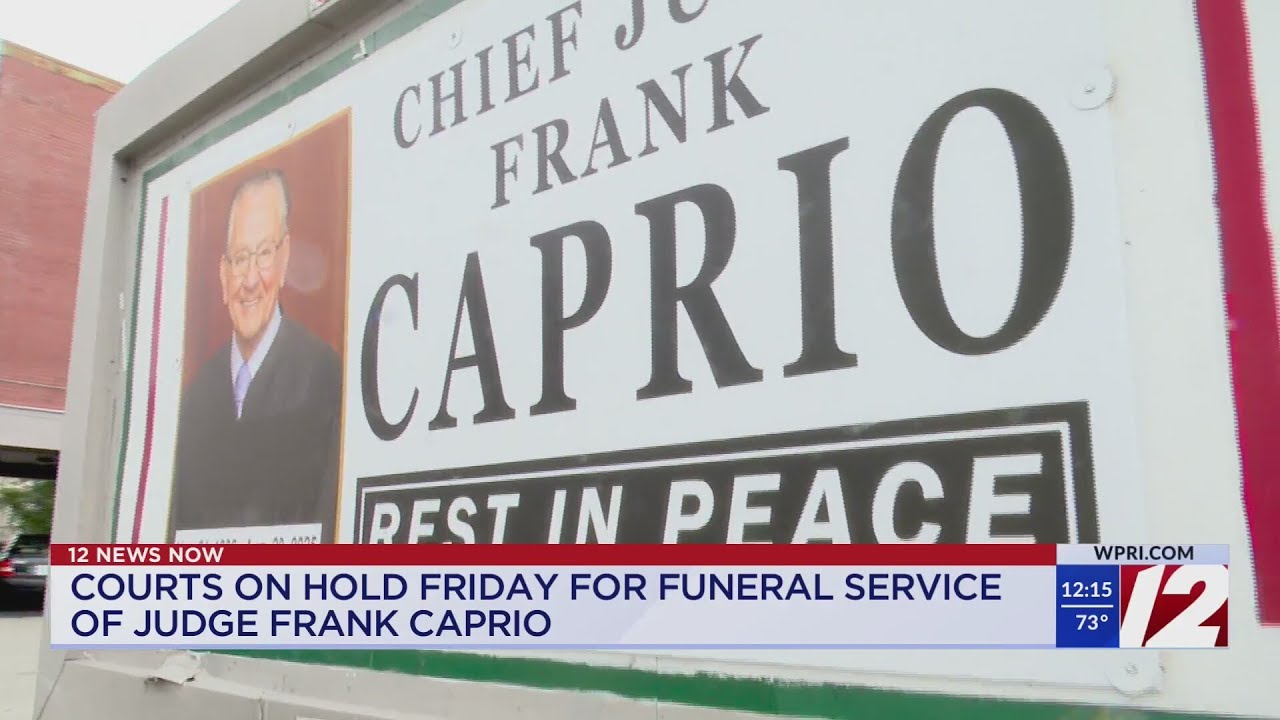 Courts on hold Friday for funeral service of Judge Frank Caprio - YouTube