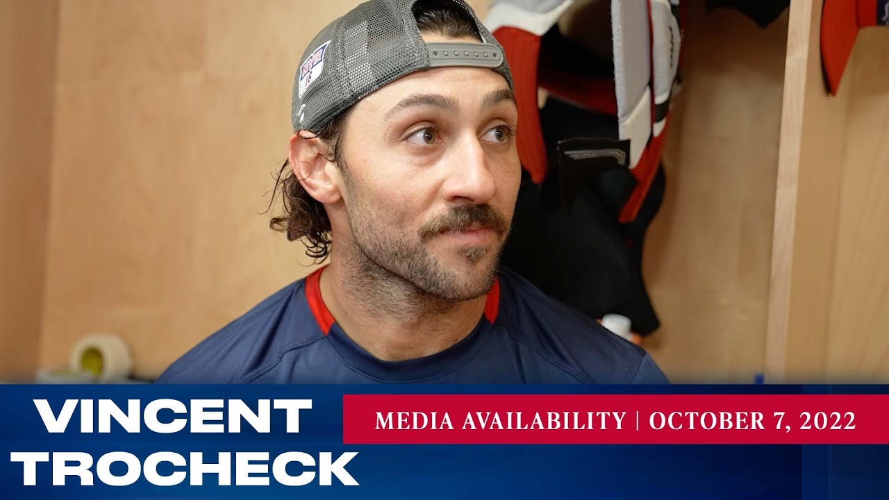 New York Rangers: Vincent Trocheck Media Availability | Oct. 7, 2022 ...