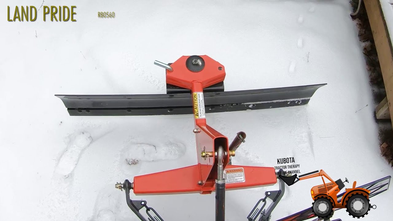 Kubota Land Pride Rear Blade On A 2020 Kubota BX2380 - YouTube