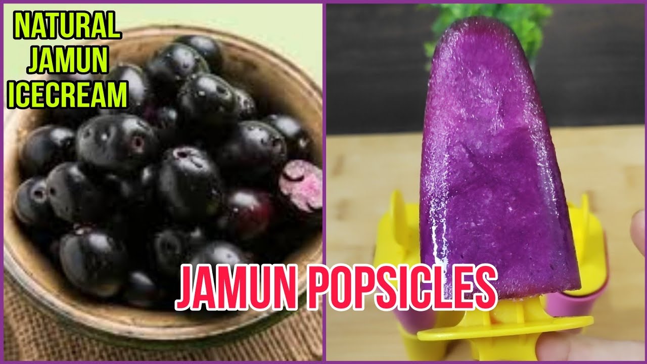 jamun ice cream|jamun popsicles|black plum ice cream|summer special ice cream - YouTube