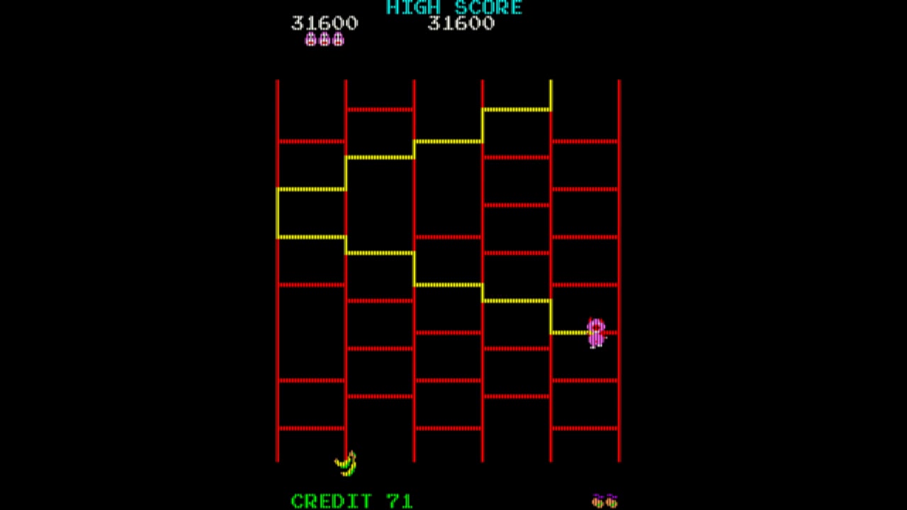 Amidar Arcade Mame 62380 RGI - YouTube