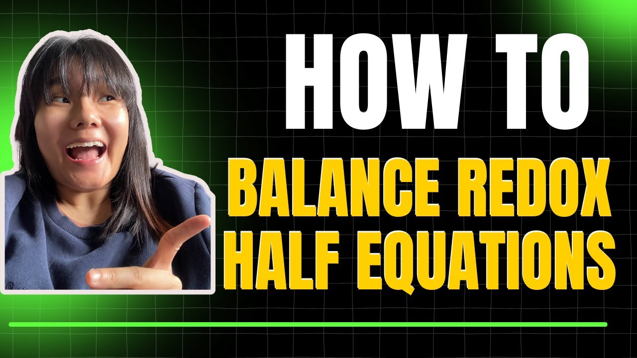 Balancing redox half equations - YouTube