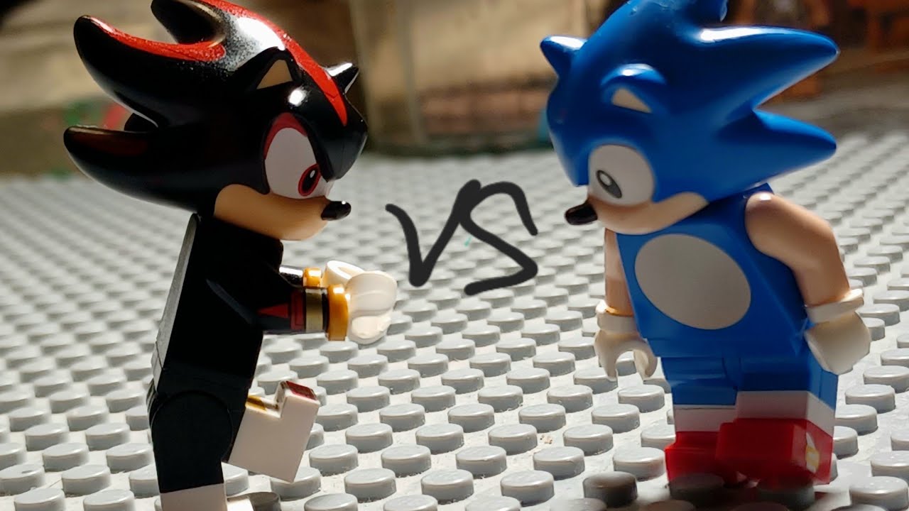 LEGO Sonic vs Shadow [Stop motion] - YouTube