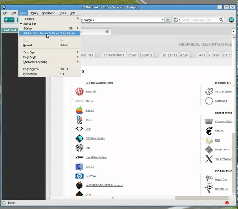 Netscape navigator 9.0.0.6 - YouTube