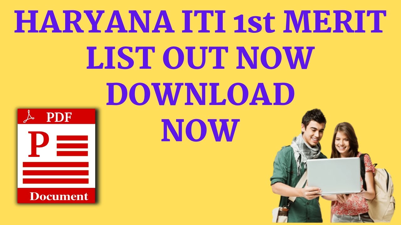 Haryana ITI First Merit 2022 Out Now ITI Haryana First Merit List Kaise ...