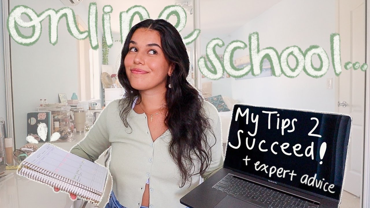 How To Succeed at ONLINE SCHOOL (my "expert" tips & habits) - YouTube