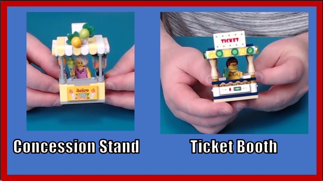 LEGO Roller Coaster - Concession Stand and Ticket Booth - Mini Build ...