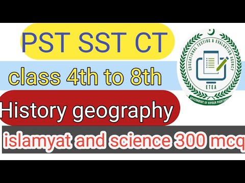 Pst SST CT preparation top 100 mcqs.science history islamyat geography ...