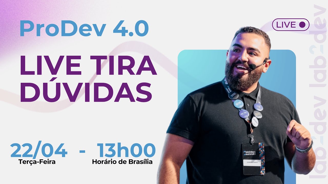 🎓 LIVE TIRA DÚVIDAS - ProDev 4.0 - YouTube