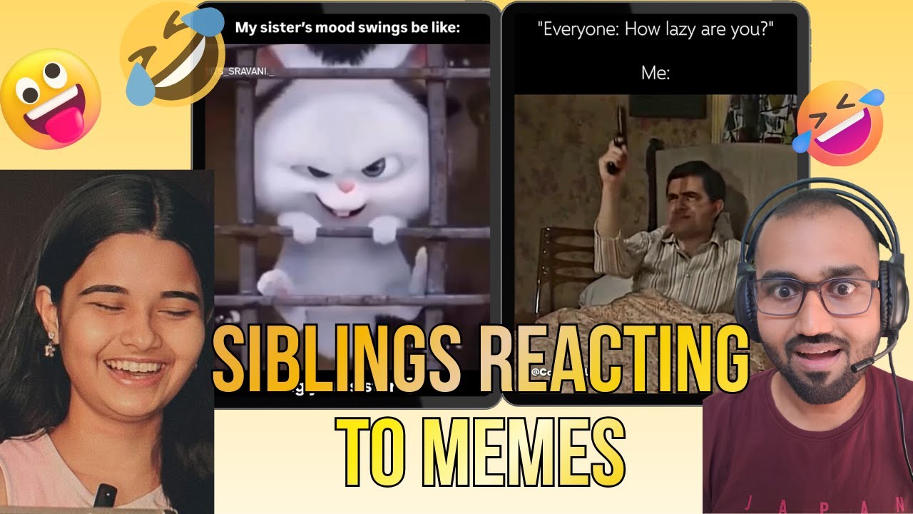MEME REACTION | SIBLINGS REACTING TO MEMES | #memereaction #funny # ...