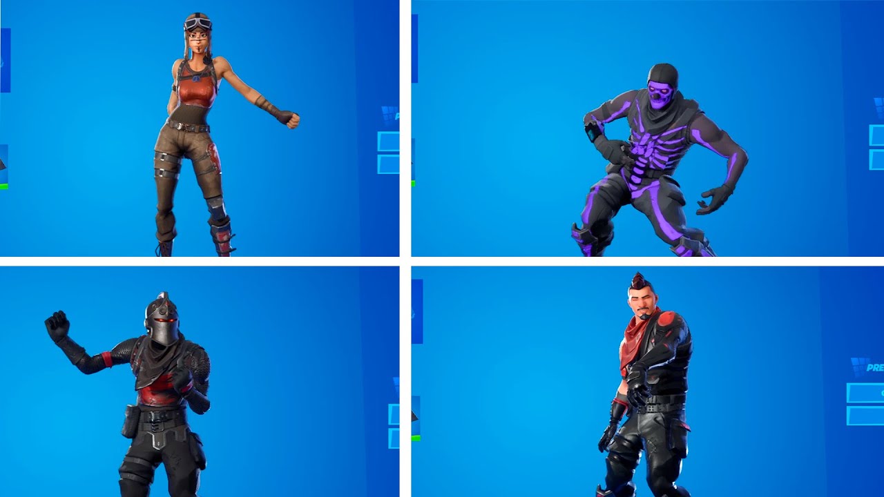 Fortnite Super Rare OG Emotes & Skins Showcase | Fortnite Dev - YouTube