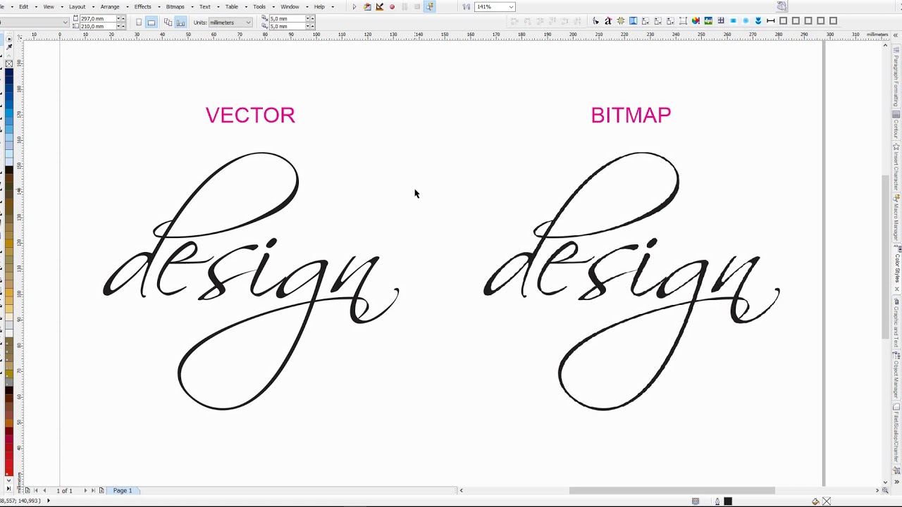 Vector vs Bitmap by Dórdio Design - dordiodesign.com - YouTube