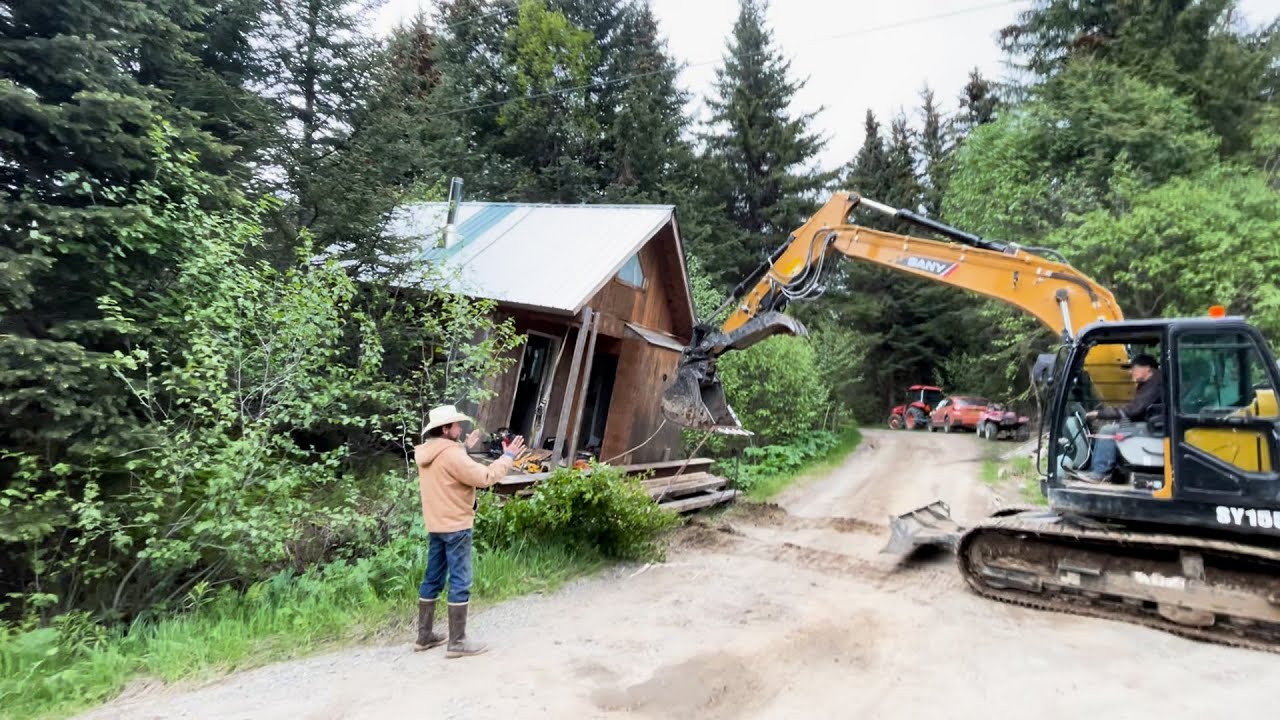 From Forest to Homestead: The Ultimate Cabin Move in Alaska - YouTube