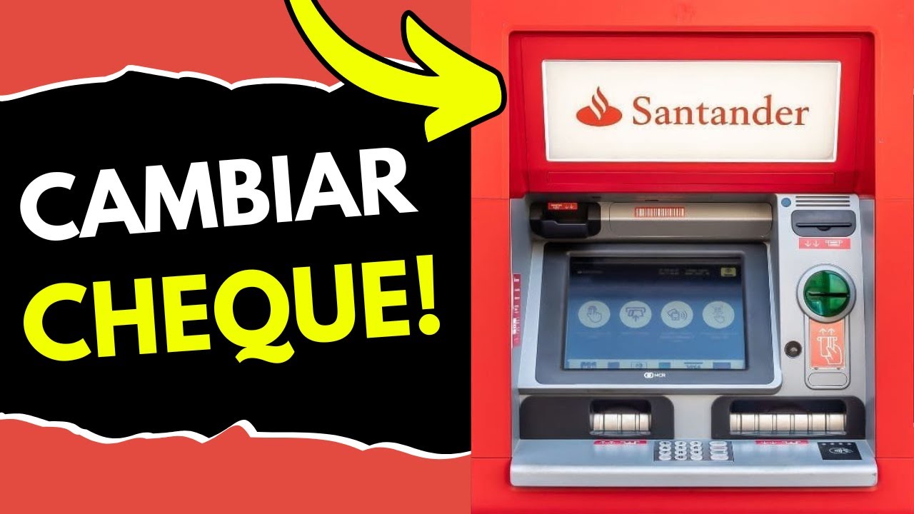Cómo CAMBIAR CHEQUE en Cajero Santander (¡en 1 minuto!) - YouTube