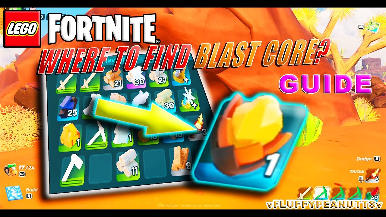 LEGO FORTNITE: Where to find blast core! - YouTube