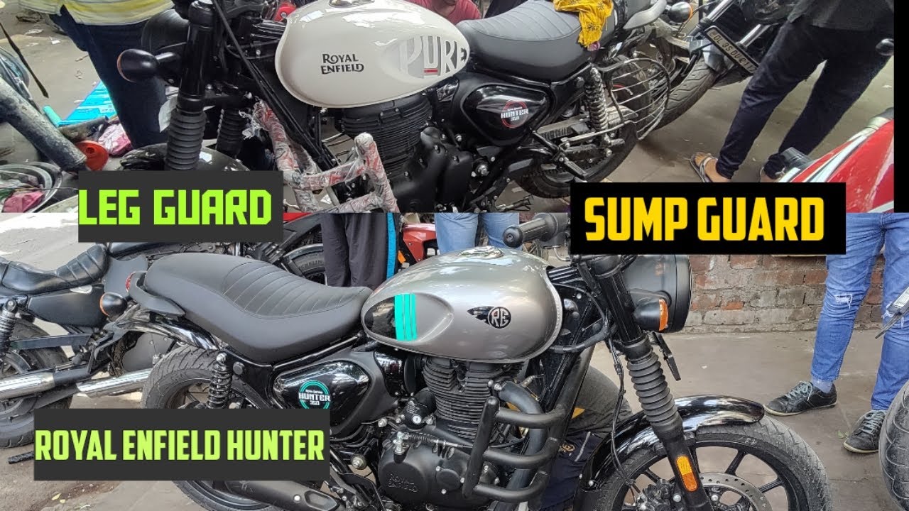royal Enfield Hunter | hunter leg guard | royal Enfield Hunter sump ...