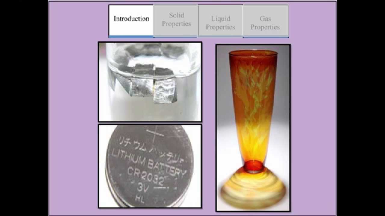 ChemWiki Elemental Minute: Lithium (Physical Properties) - YouTube