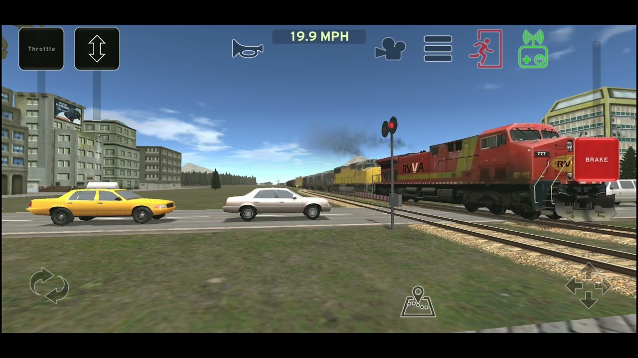 AWVR MF6 train and railyard simulator - YouTube