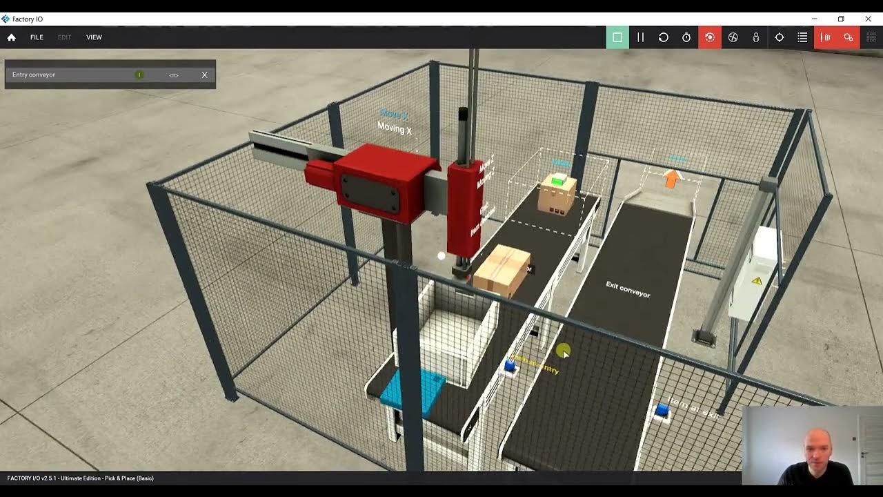 [0] Introduction - Factory IO, Control IO, Pick & Place (Basic) - YouTube