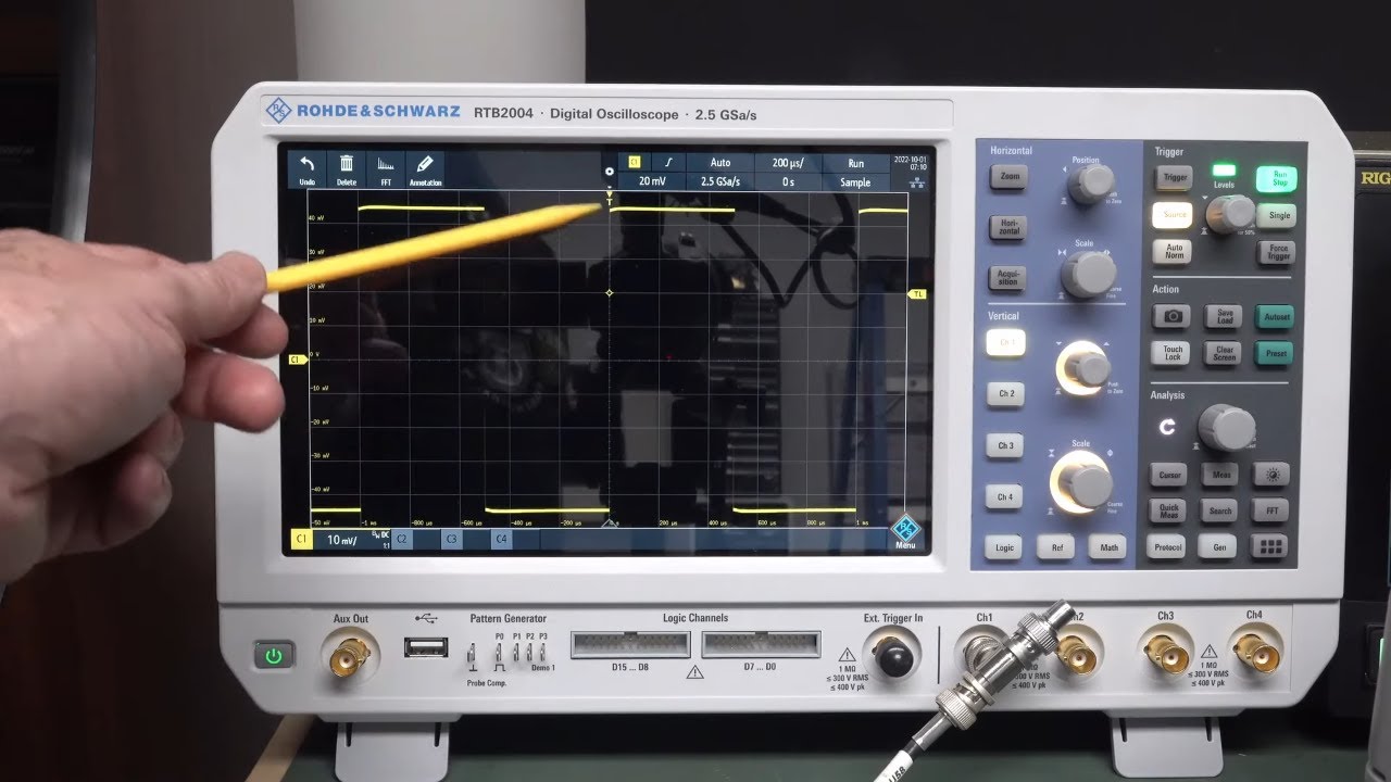 Rohde & Schwarz RTB2000 Scope Pulse Response - YouTube