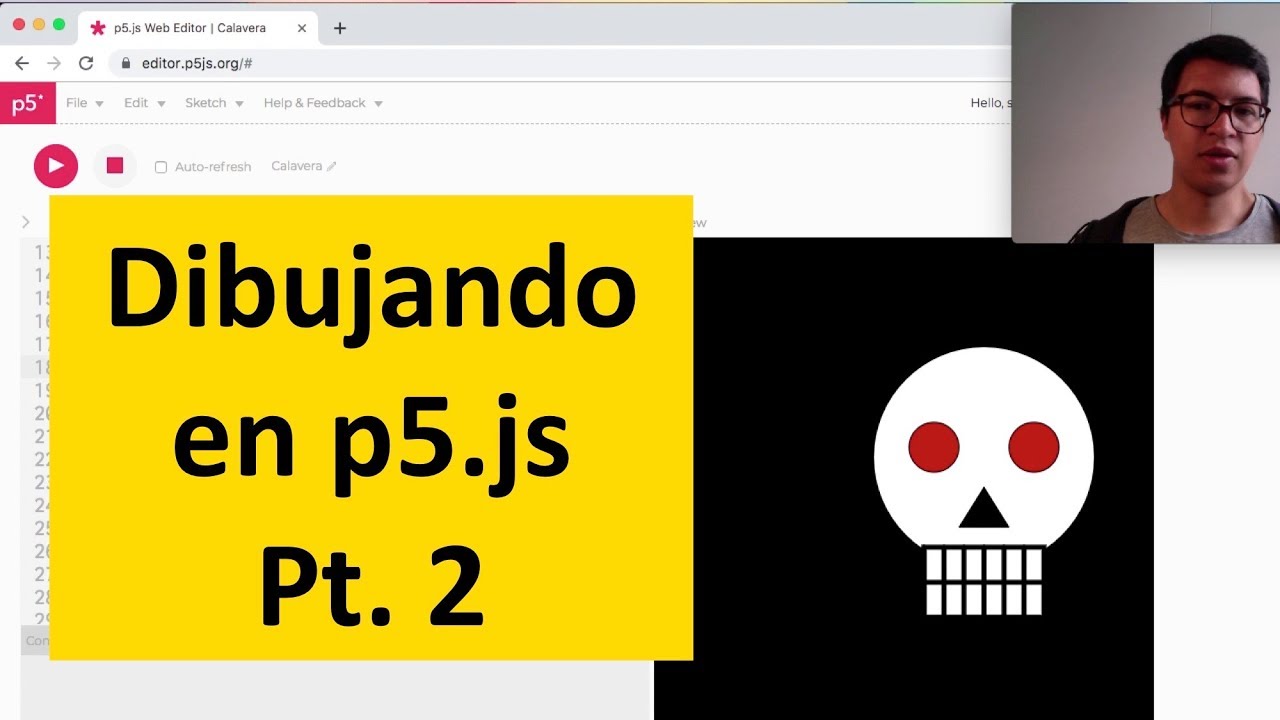 Dibujando en p5.js ...parte 2 — Tutorial - YouTube