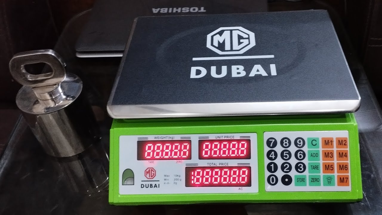 Master Scale ACS 5gx40kg Calibration weighing machine settings - YouTube