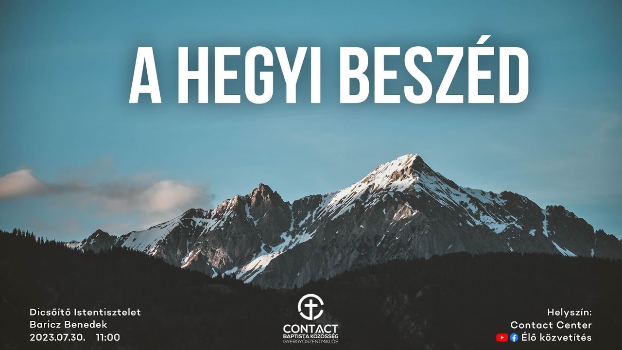A hegyi beszéd - Baricz Benedek - YouTube