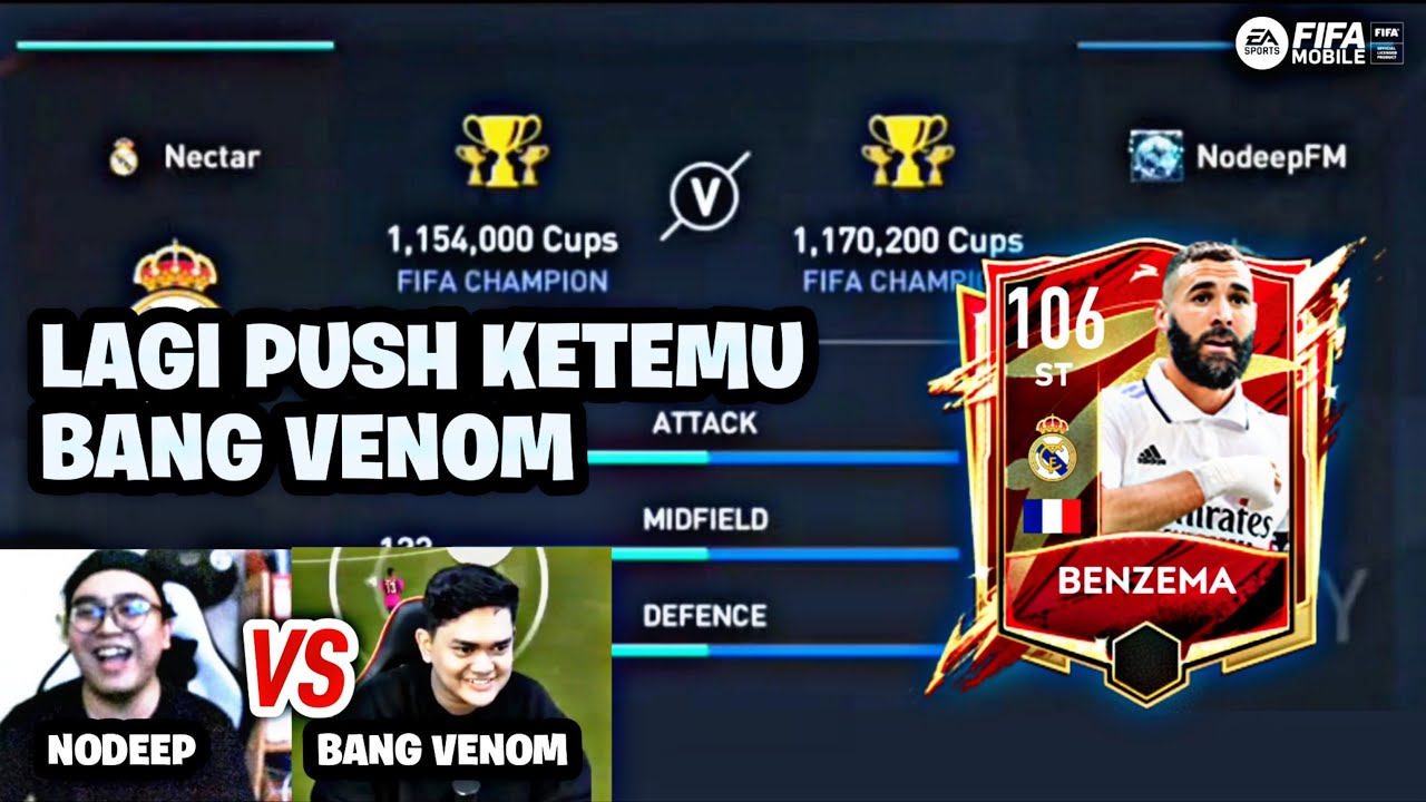 NODEEP VS BANG VENOM! PUSH KETEMU BANG VENOM DI GENDONG BENZEMA LUNAR ...