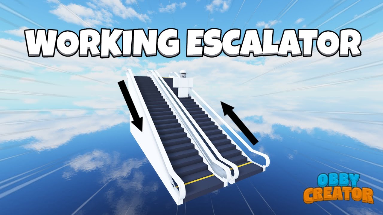 WORKING ESCALATOR (Roblox Obby Creator) - YouTube