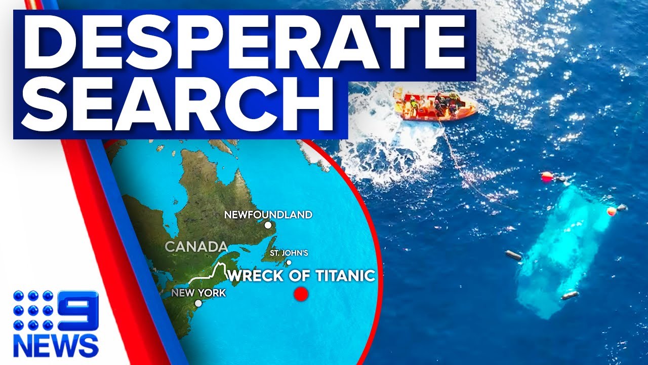 Desperate search for missing sub viewing Titanic with five onboard | 9 ...