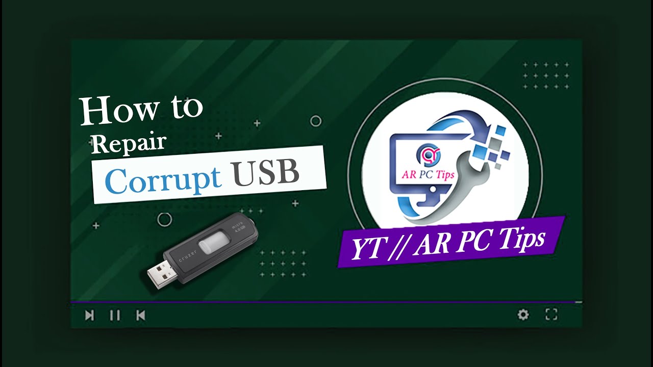 How to Repair a Corrupt USB using CMD || Repair USB After installing ...