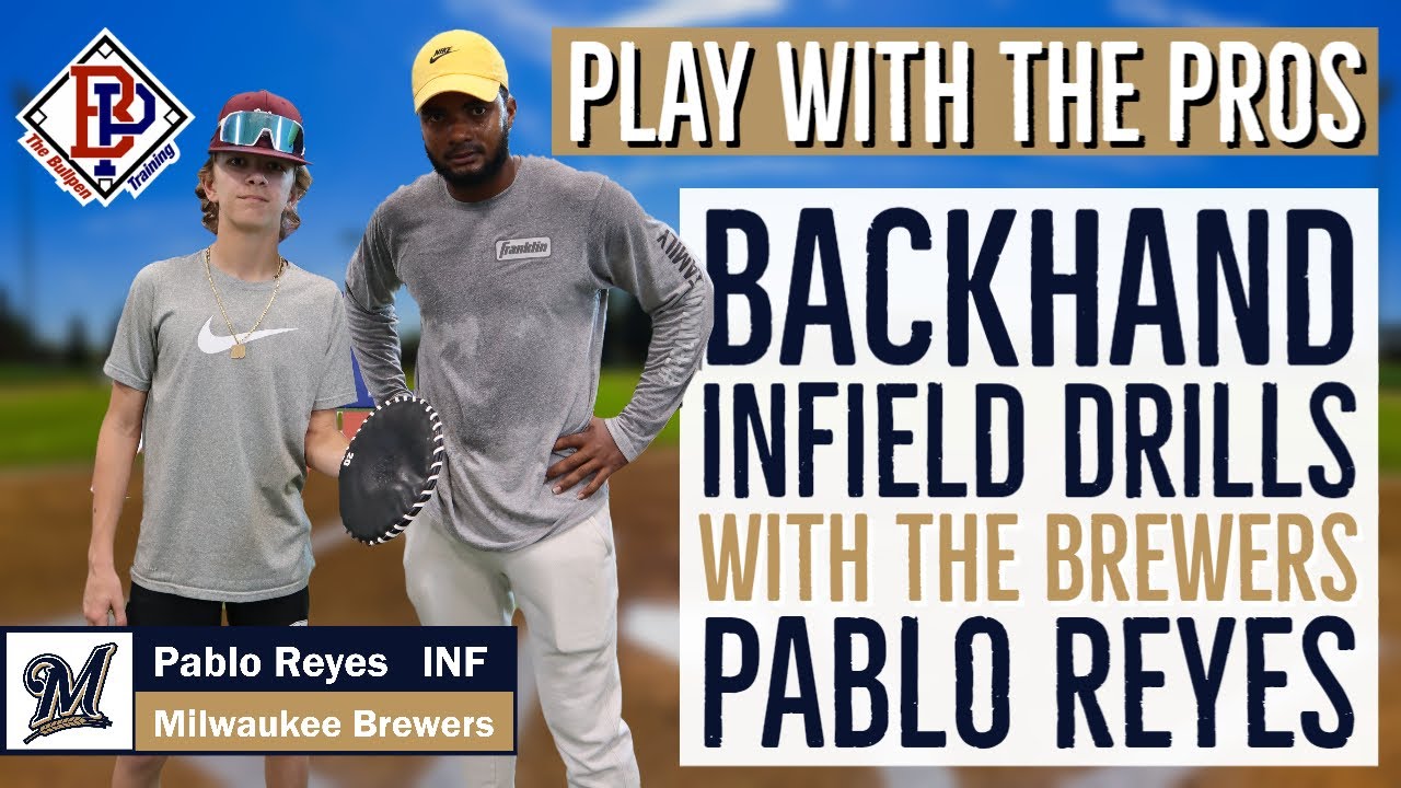Play with the Pros | Backhand Infield Drills with Milwaukee Brewers ...