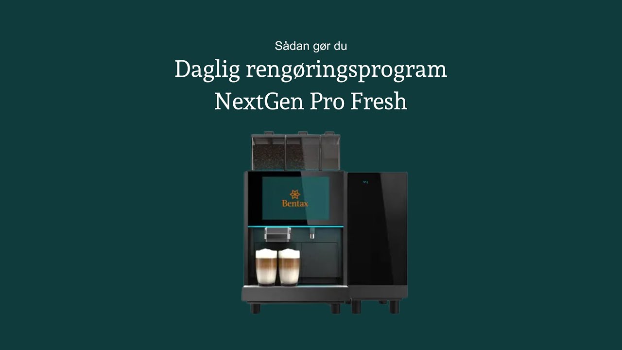 Daglig rengøringsprogram for NextGen Pro Fresh - YouTube