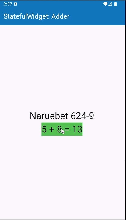 Flutter App Adder Animation - YouTube