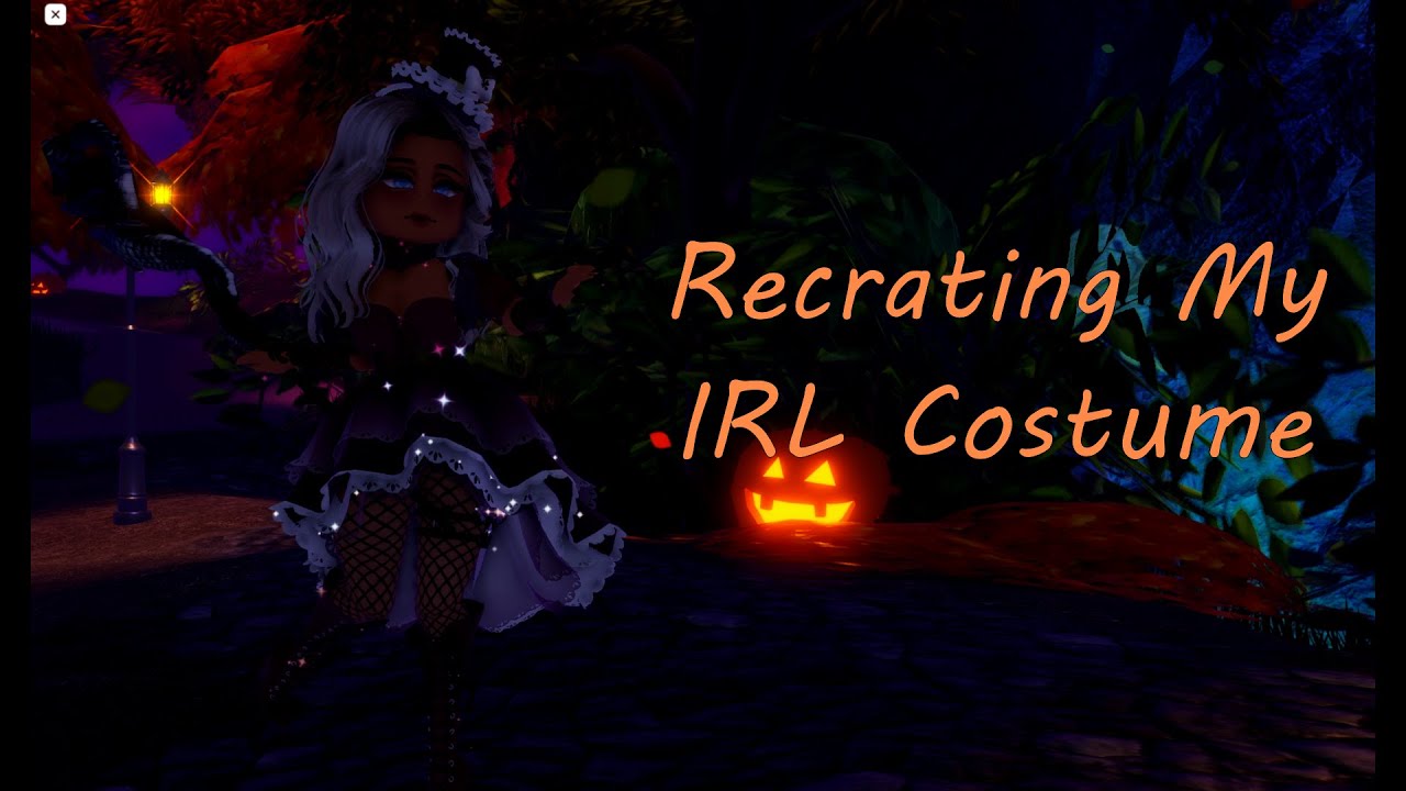 Recreating My IRL Halloween Costume In Royal High - YouTube