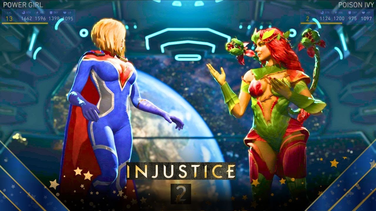 Injustice 2 - Power Girl Vs. Poison Ivy - YouTube