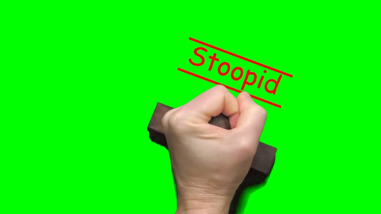 Steven He Stoopid Stamp Green Screen HD - YouTube