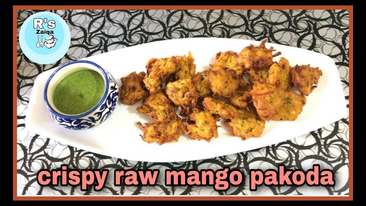 Raw Mango Pakoda by Rumi's Zaiqa | crispy pakoda | क्रिस्पी आम पकोड़ा ...