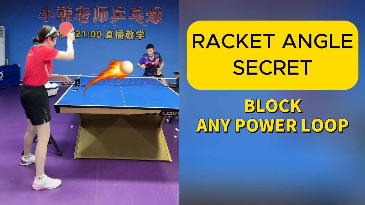 The Racket Angle Secret | How to Block Any Power Loop vs. Spinny Loop ...