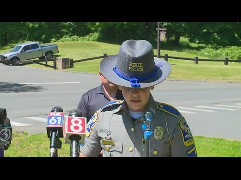 Connecticut State Police press conference on search for suspect in ...