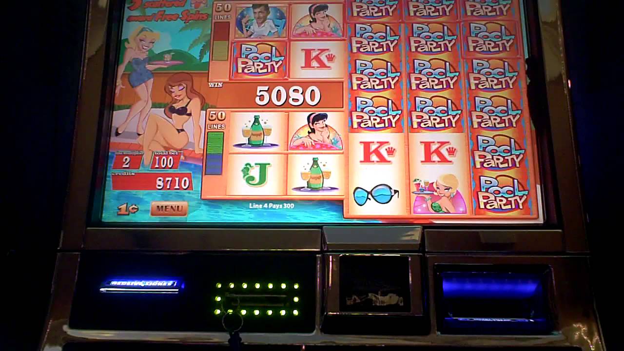 Dean Martin's Pool Party Slot Machine Line Hit - YouTube
