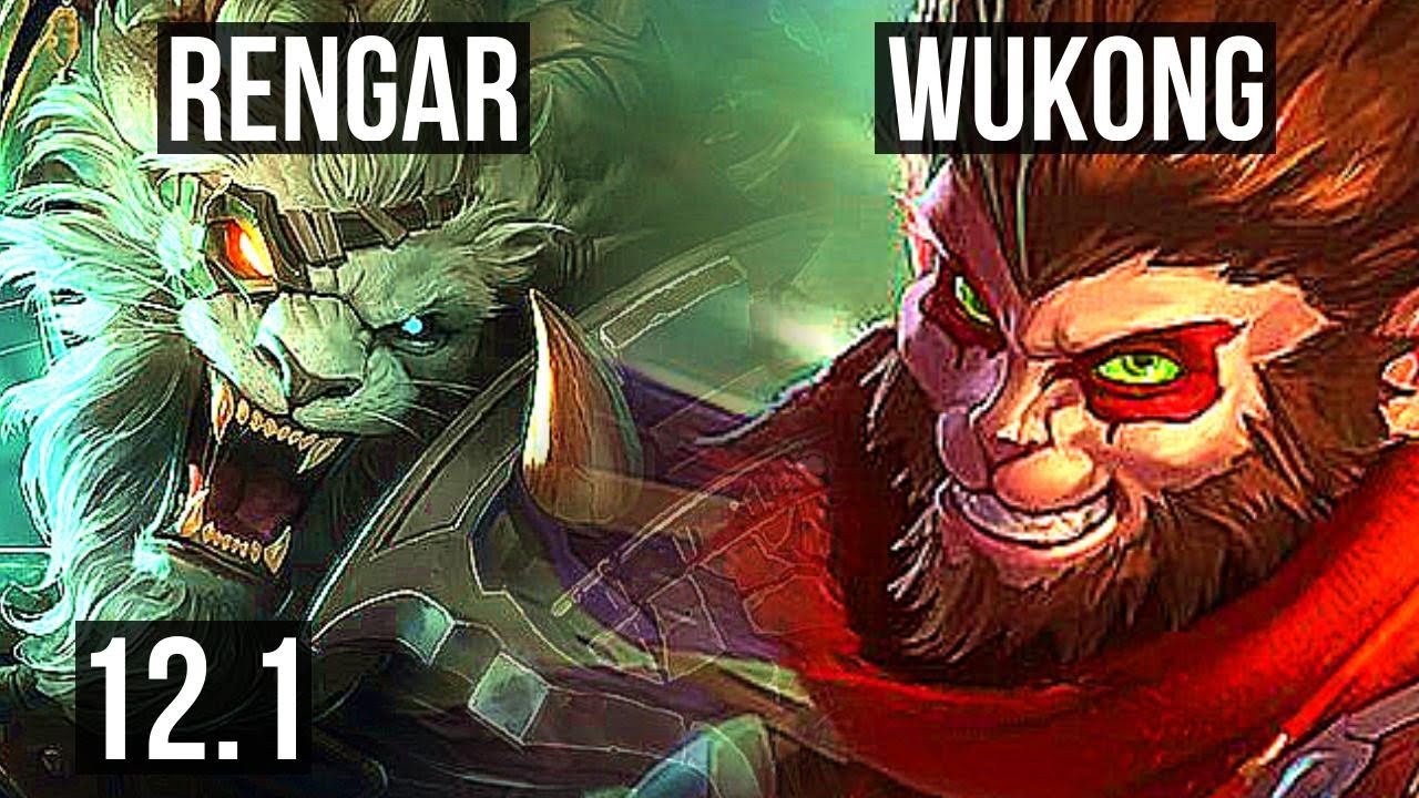 RENGAR vs WUKONG (TOP) | Rank 1 Rengar, 6 solo kills, Dominating, Rank ...