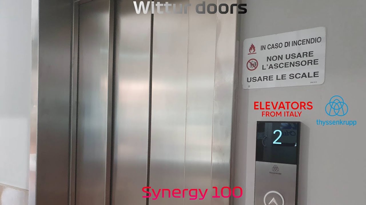 Brand New 2020 thyssenkrupp Synergy 100 MRL Traction Elevator@Piazza Monaco 2, Arezzo, Italy ...
