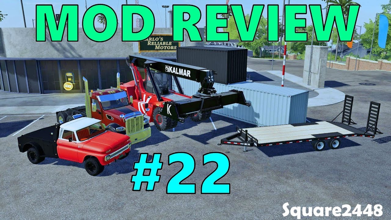 Farming Simulator 19 Mod Review #22 Peterbilt, Chevy Flatbed, Utility ...