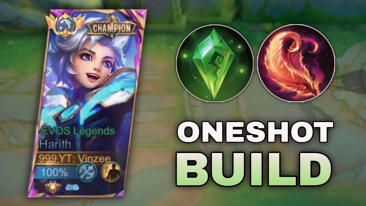 1 SHOT HARITH NEW BUILD!! (intense damage) HARITH GAMEPLAY 2024 MLBB ...